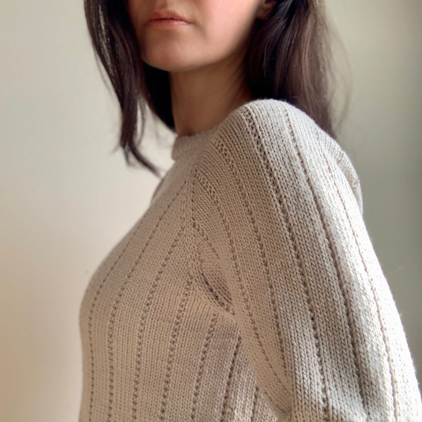 Weekend Glow sweater knitting pattern – Julia Piro Knits
